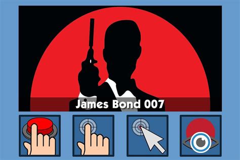 James Bond Free Teaching Activity For Switch Touchscreen Pointing