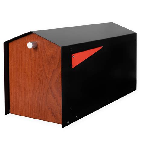 Ilyapa Modern Mailbox With House Design Post Mount Metal Mailboxes