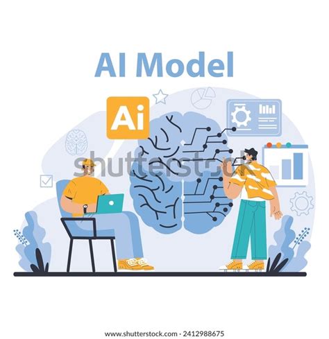 Ai Model Concept Illustration Machine Learning Stock Vector Royalty Free Shutterstock