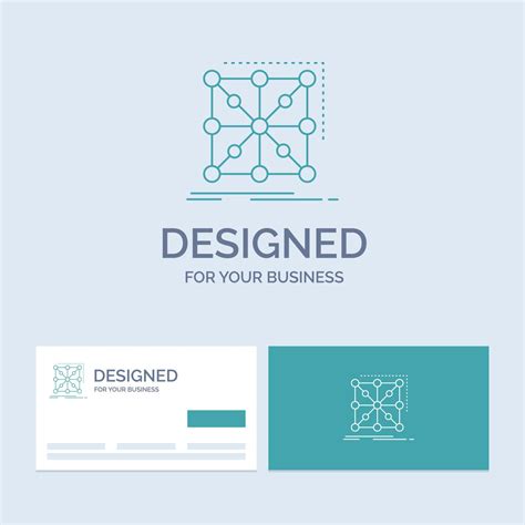 data framework app cluster complex business logo line icon symbol