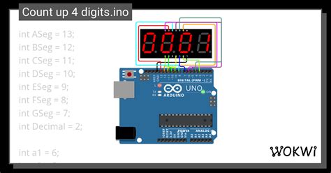 count up 4 o wokwi esp32 stm32 arduino simulator