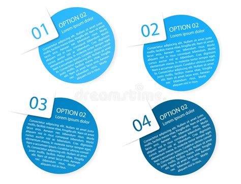Paper Option Steps Diagram Infographic Layout Stock Vector