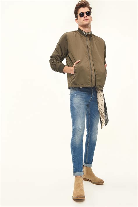TRENDYOL MAN Mavi Erkek Jean Yıpratmalı Esnek Kumaş Skinny Denim Pantolon Fiyatı Yorumları