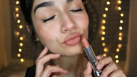 Asmr Lipstick Application Tapping Close Up Whispering Youtube
