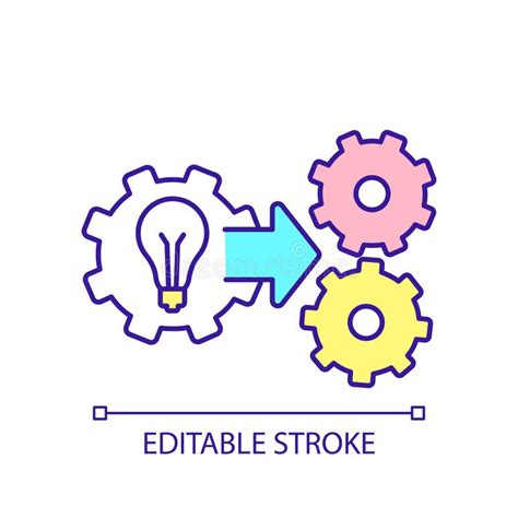 Impl Menter Des Id Es Entrepreneuriales Ic Ne De Couleur Rgb