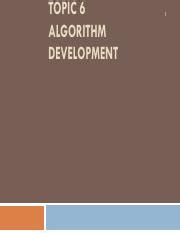 Csc Chapter Algorithm Development Std Upd Pdf Topic