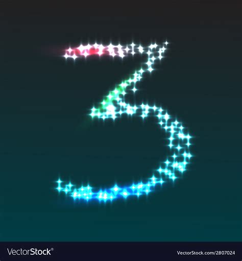 Number 3 Royalty Free Vector Image Vectorstock