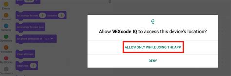 Connecting With App Based Vexcode Iq To An Iq 2nd Gen Brain Android