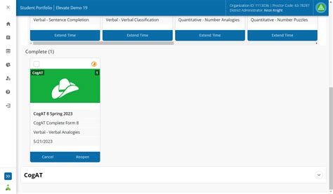 Extend Testing Time