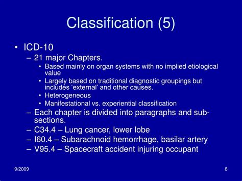 Ppt Epi 5240 Introduction To Epidemiology Disease Classification
