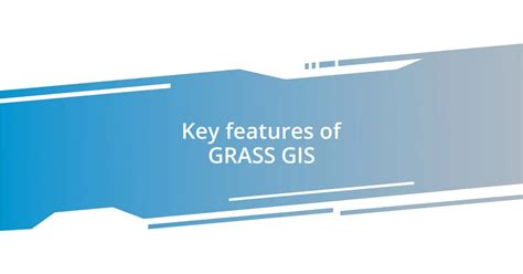 My Adventures In Using Grass Gis • Uk