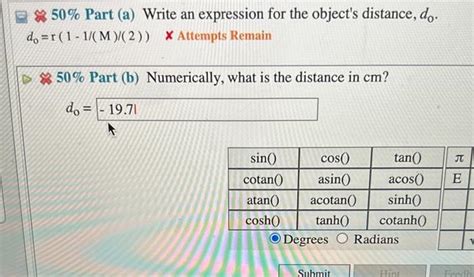 solved 10 problem 3 an object is placed a distance d0