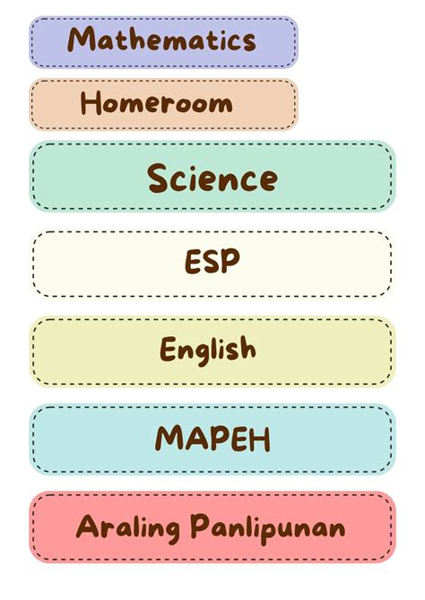 five different types of words that are in the same language each with