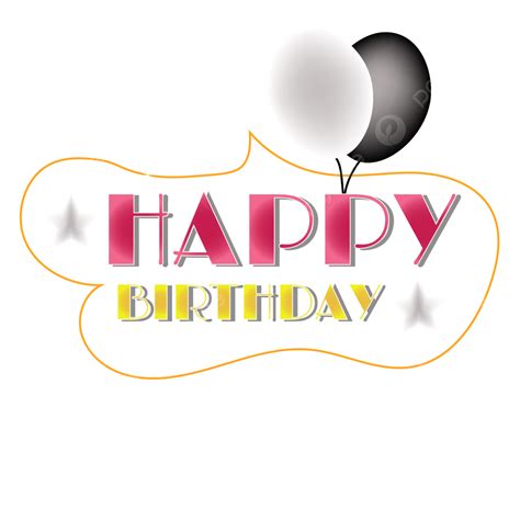 Feliz Aniversário Png Aniversário De Texto Feliz Aniversário Png Ai