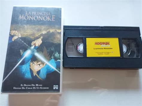 PRINZESSIN MONONOKE HAYAO Miyazaki STUDIO GHIBLI VHS Kassette Tape Spanisch T EUR