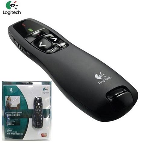 Logitech R400 USB Wireless Presenter Red Laser Pointer PPT Presentation Remote Control Pointer