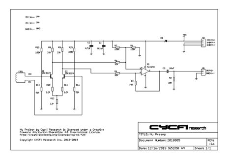 Nu Preamp Schematic Pdf