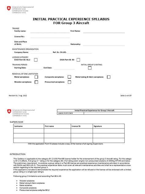 Group 3 Initial Practical Syllabus Rev 01 Pdf Flight Control