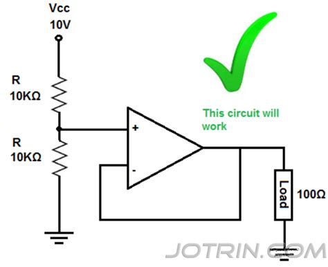 Exploring Op Amp Voltage Follower Circuit Working And Applications Jotrin Electronics