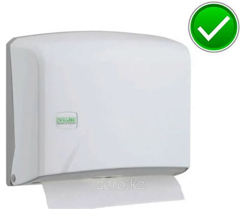 Диспенсер для бумажных полотенец Viali Z укладка пластик белый 4 800 тг Хозяйственный