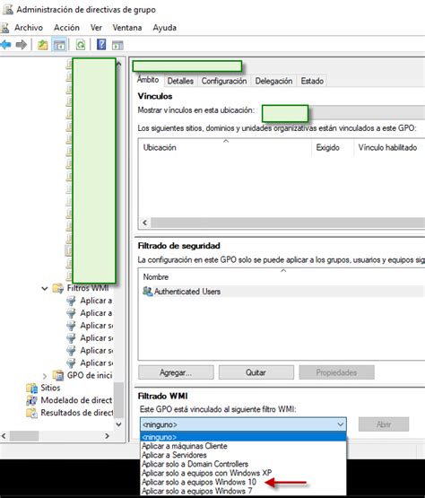 WMI Explorer Restricción en las políticas de grupo GPO aplicando