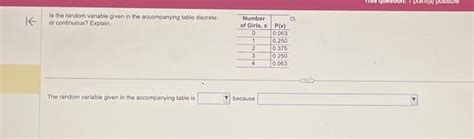 Solved Is The Random Variable Given In The Accompanying