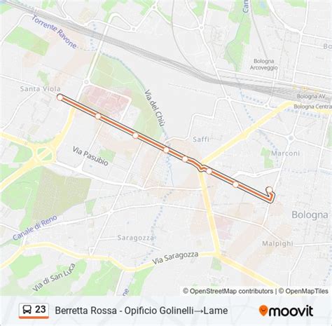 Linea 23 Orari Fermate E Mappe Berretta Rossa Opificio Golinelli