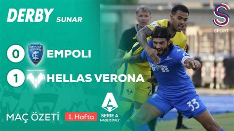 Empoli Hellas Verona Maç Özeti Serie A YouTube