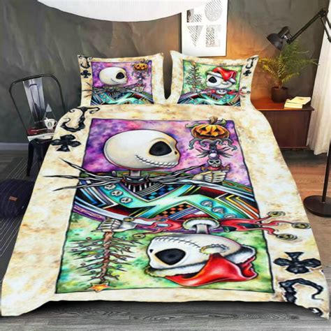 Jack Skellington And Sally Fan T Jack Skellington King Queen Duvet