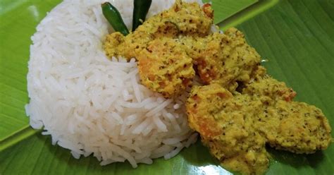 Bhapa Chingri With Steamed Ricesteamed Prawns Recipe By Rekha Rao