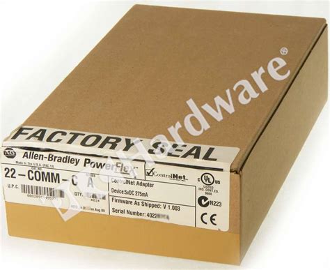 PLC Hardware Allen Bradley 22 COMM C PowerFlex Component ControlNet Adapter