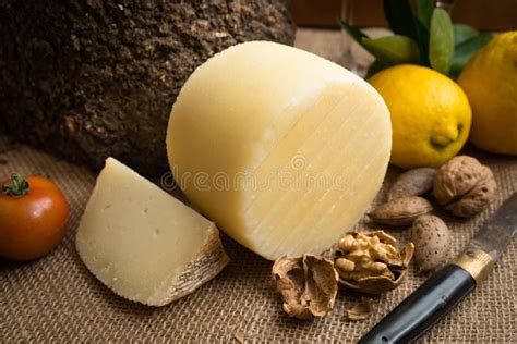 Pecorino Sardinian Cheese Stock Photo Image Of Product