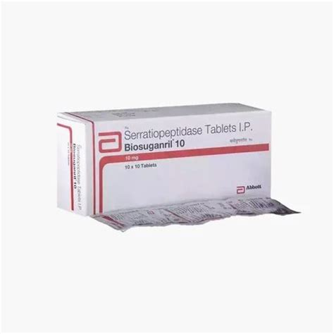 Cipzen Forte Serratiopeptidase Tablet 10mg For Post Operative Trauma