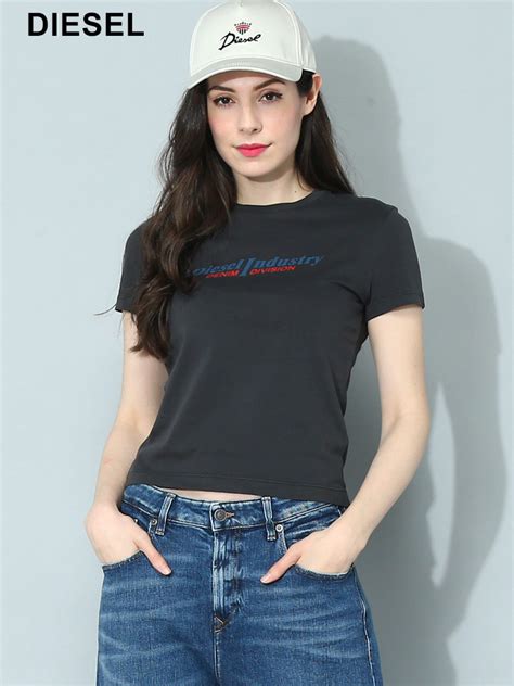 Diesel ディーゼル ロゴプリント クルーネック 半袖 Tシャツ Dsla050980レディース ブランド【サカゼン公式通販】