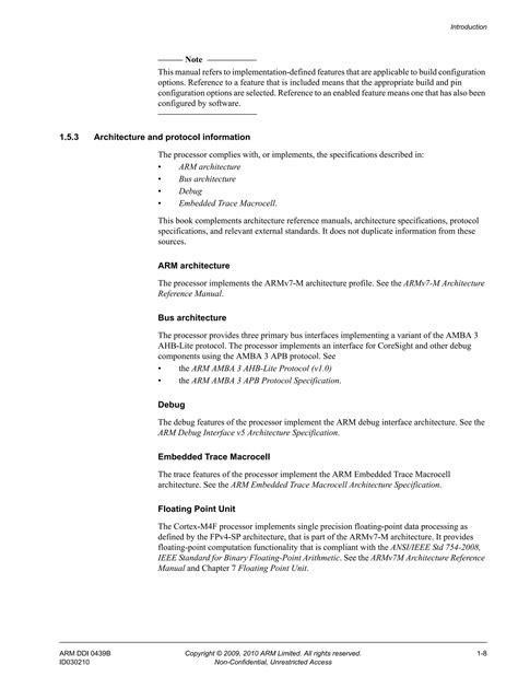 Arm Cortex M4 Technical Reference Manual Pdf Operating Systems Computer Software And