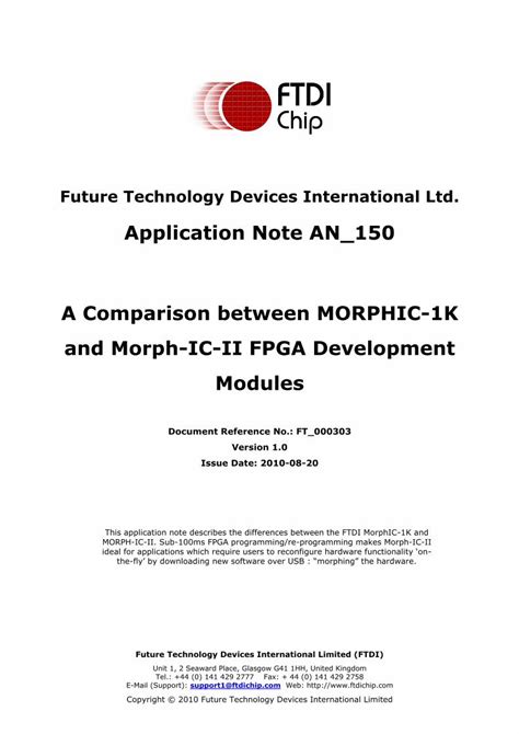 Pdf A Comparison Between Morphic 1k And Morph Ic Ii Comparis · A
