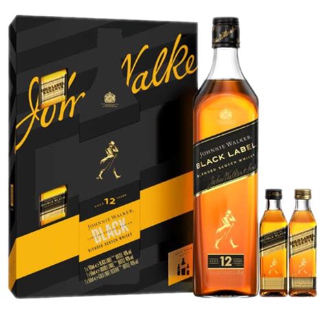 Johnnie Walker Black Label 12 Years Old Free 2x Miniature The Chamber