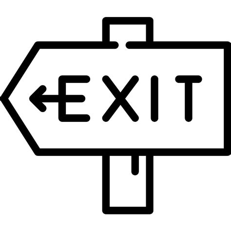 Exit Vector SVG Icon SVG Repo