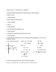 Exercise 3 Scalar Vs Vector Docx Exercise 3 Scalar Vs Vector 1