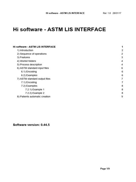 Astm Lis 1 8 Eng Chem 200 Pdf Computer File Interface