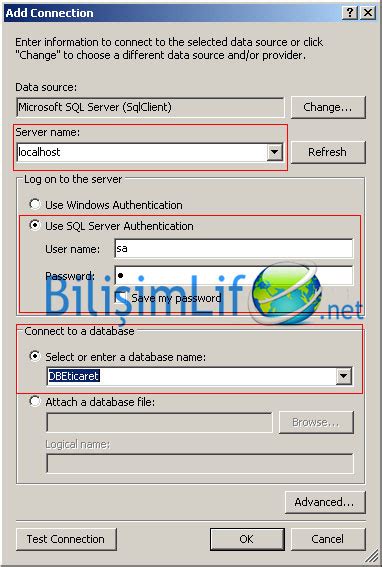 ASP NET GridView ile Veri Listelettirme BilişimLife net Bilişim