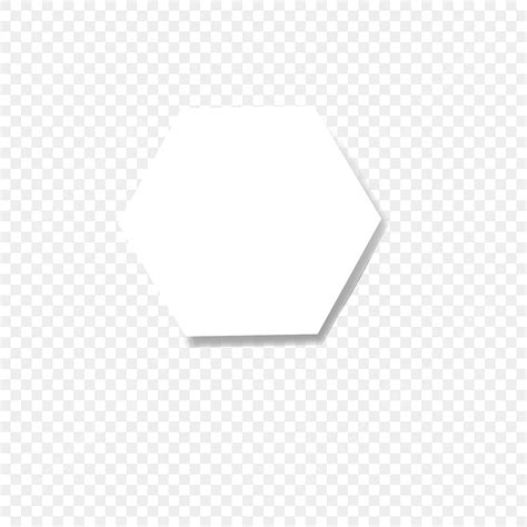 간단한 흰색 육각형 종이 일러스트 프로젝션 프레임 단순한 하얀 육각형 Png 일러스트 및 Psd 이미지 무료 다운로드