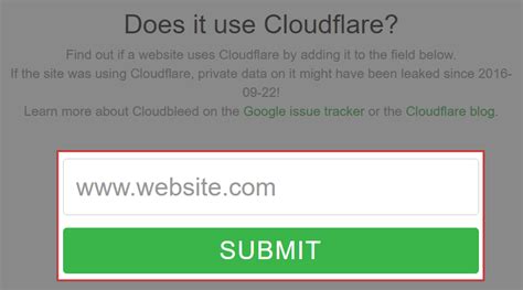 サイトがcloudflareを利用しているかどうかを調べることができるwebサービス「does It Use Cloudflare