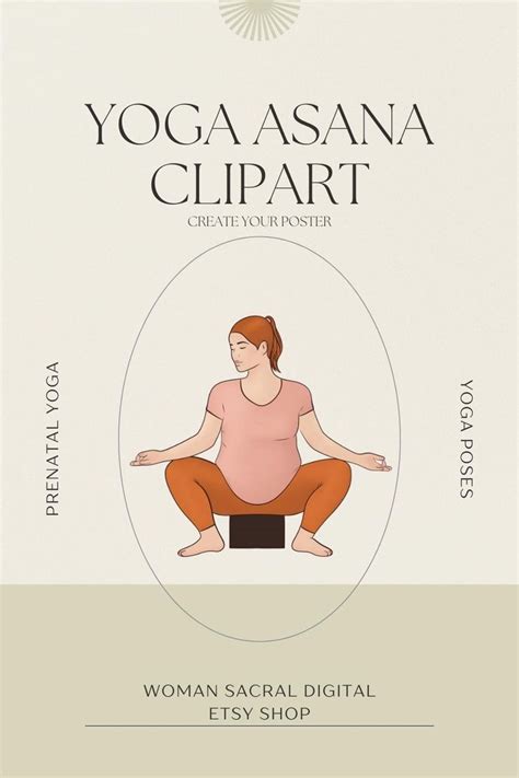 Prenatal Png Yoga Posesdigital Hypnobirthing Poster And Illustrations