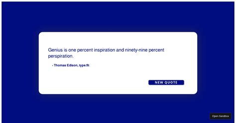 Jsahlsarandom Quote Generator Codesandbox Jsahlsarandom Quote Generator Codesandbox