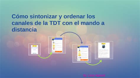Cómo sintonizar y ordenar los canales de la TDT con el mando by Lissy
