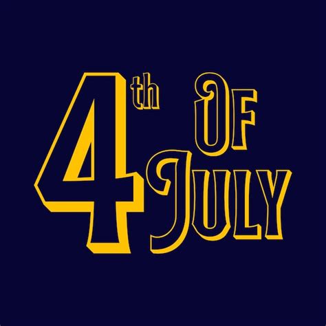 Premium Vector 4th July Us Independence Day