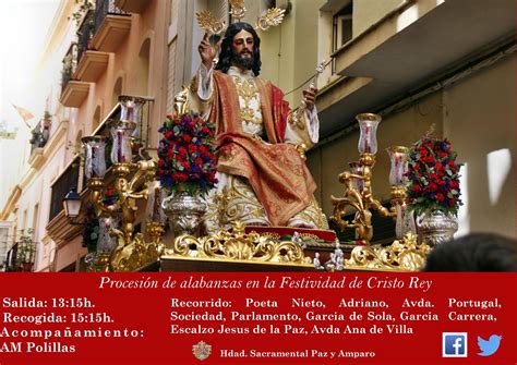 Cofrade Gaditano Festividad De Cristo Rey En La Hermandad De La Paz