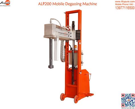Alp200 Mobile Degasser Degassing Machine Molten Aluminum Degassing