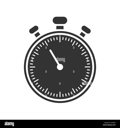 Stopwatch Timer Icon Flat Vector Illustration Stock Vector Image And Art